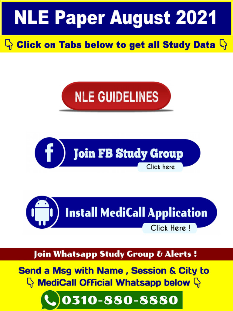 NLE Past Papers and Mock Solutions | PDF
