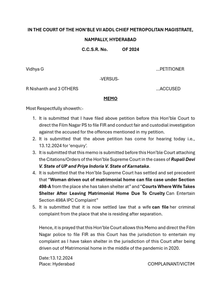Legal Precedent in Matrimonial Cases | PDF
