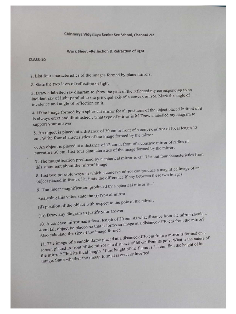 Physics Worksheet 1&2 | PDF