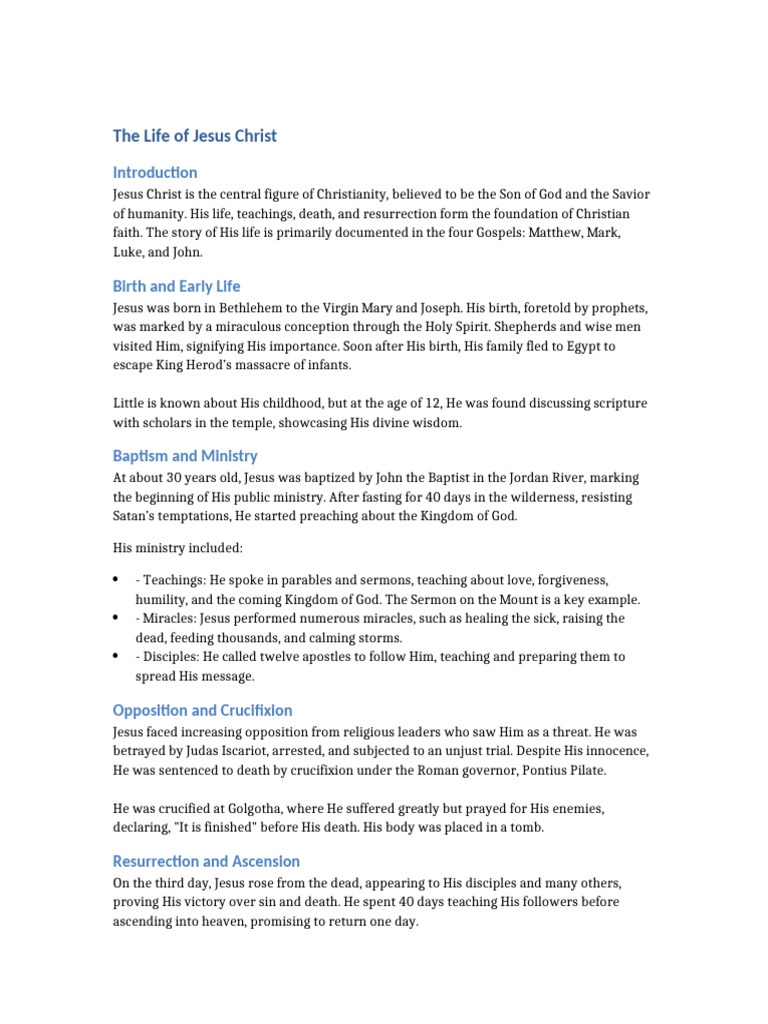 Life_of_Jesus | PDF