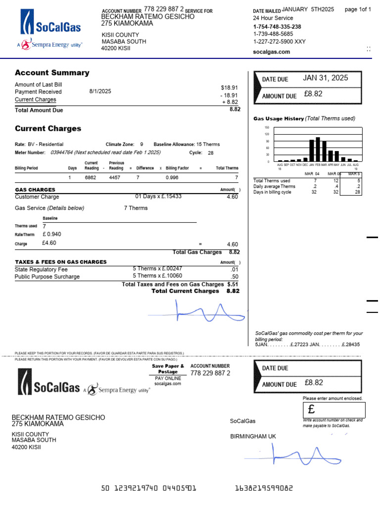 Beckham Ratemo Gesicho | PDF | Fee | Payments