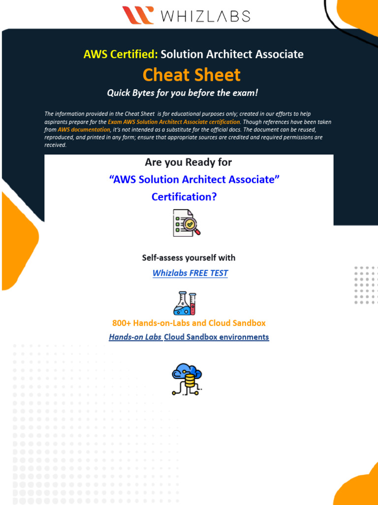 AWS-Solutions-Architect-Cheat-Sheet-Feb-2025 | PDF | Amazon Web ...