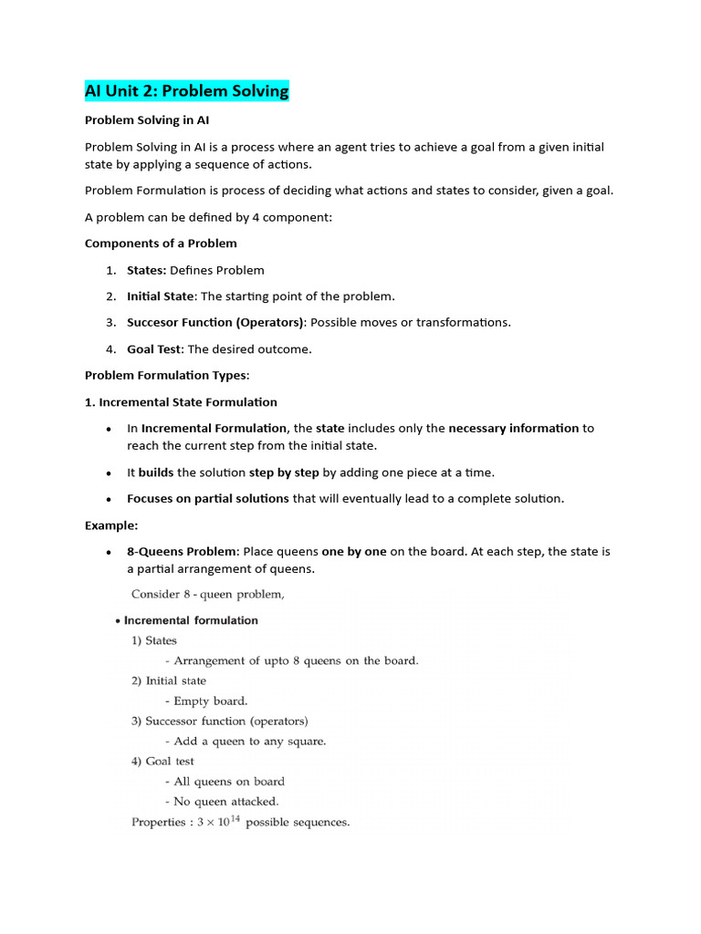 AI Unit 2 Notes | PDF | Mathematical Optimization | Mathematical Relations