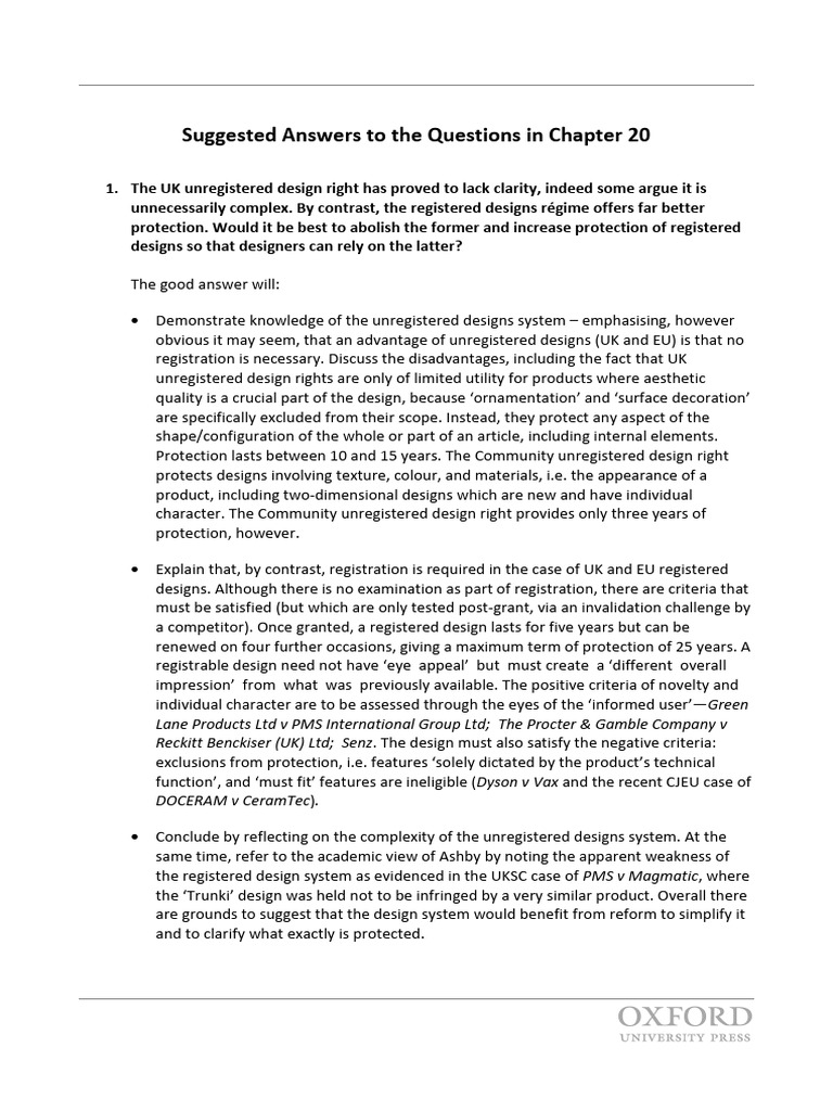 Karapapa-Mcdonagh Suggestedans ch20 | PDF