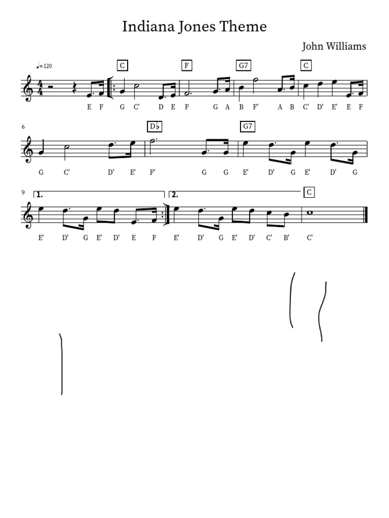 Indiana Jones Theme song | PDF