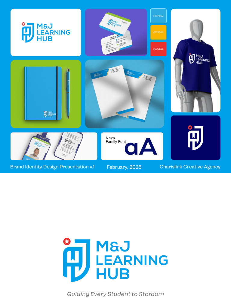M&J LEARNING HUB LOGO PRESENTATION | PDF | Brand | Logos