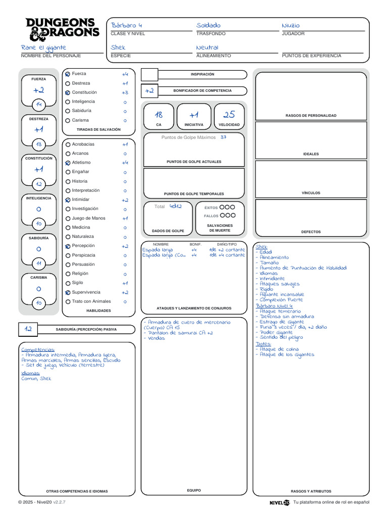 Rane El Gigante Nivel 4 | PDF