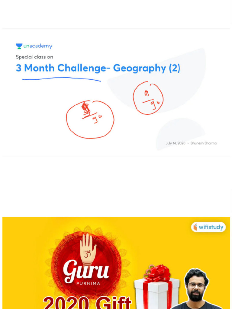 3 Month Challenge - Geography | PDF