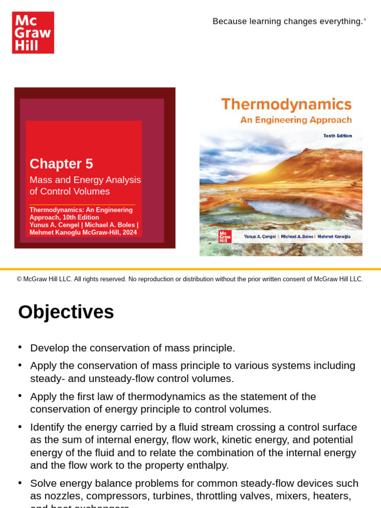 Cengel Thermo 10e Chap005 Lectureppt Accessible 2 | PDF | Nozzle | Fluid Dynamics