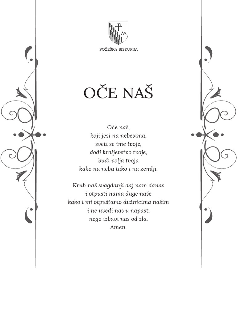 Oce Nas Obrazac | PDF