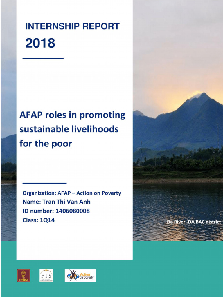 INTERNSHIP REPORT Livelihoods | PDF | Non Governmental Organization ...