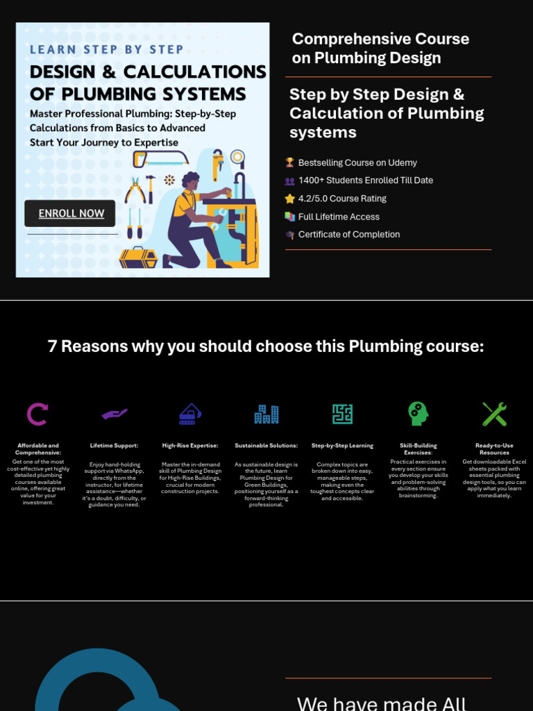 Step-by-Step Plumbing Design Course | PDF | Plumbing | Water Supply Network
