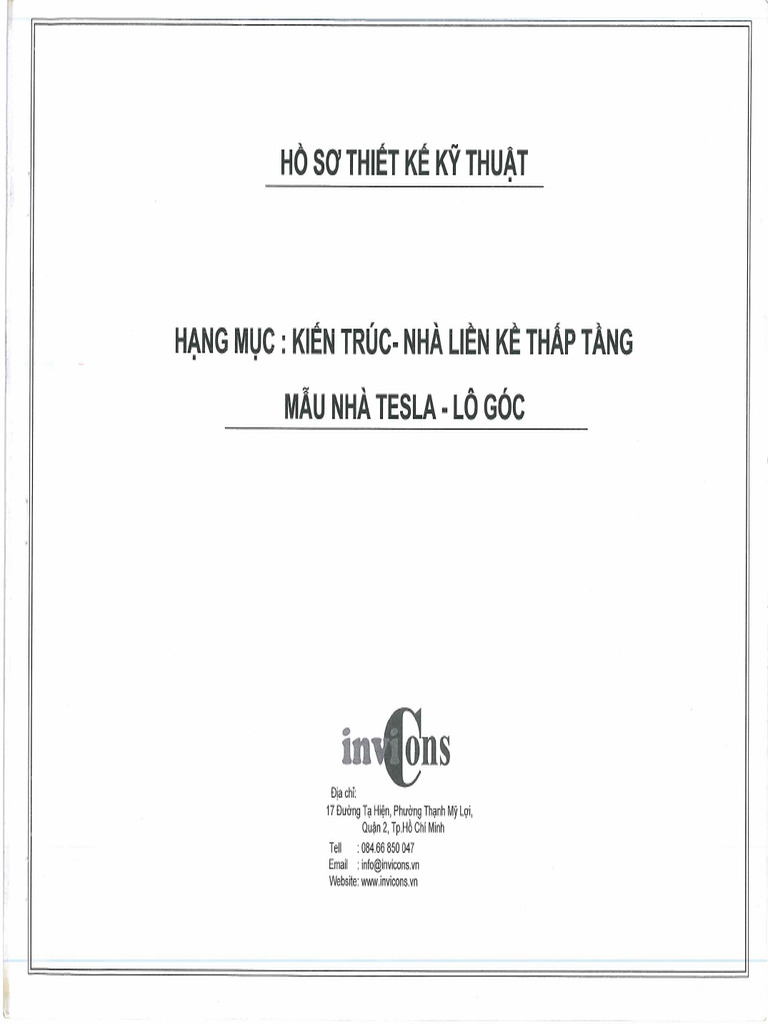 TKKT Tesla Góc - Phần Kiến Trúc | PDF