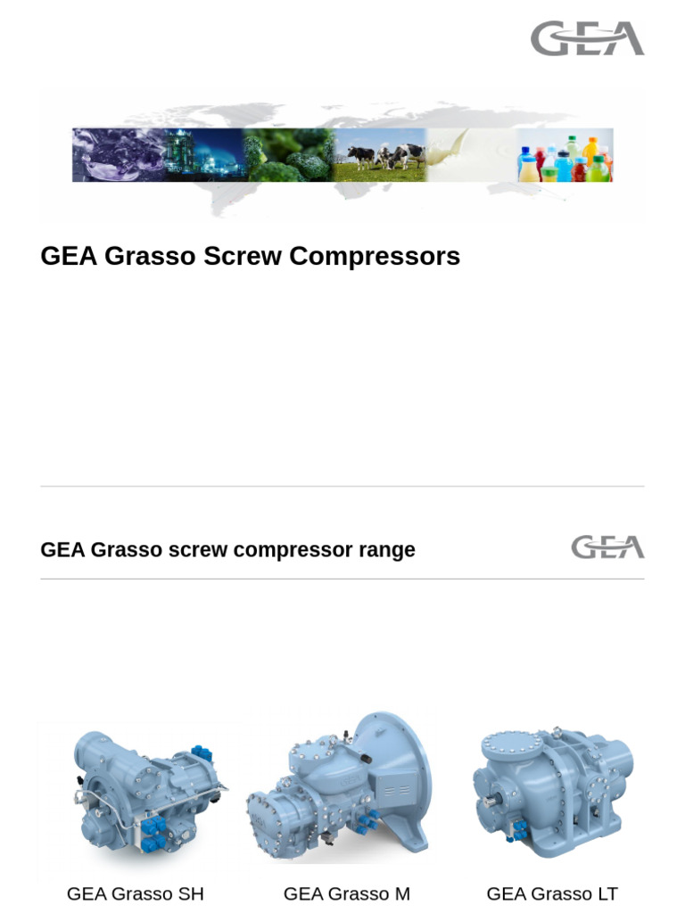 GEA Grasso Screw Compressors Overview | PDF | Mechanical Engineering ...