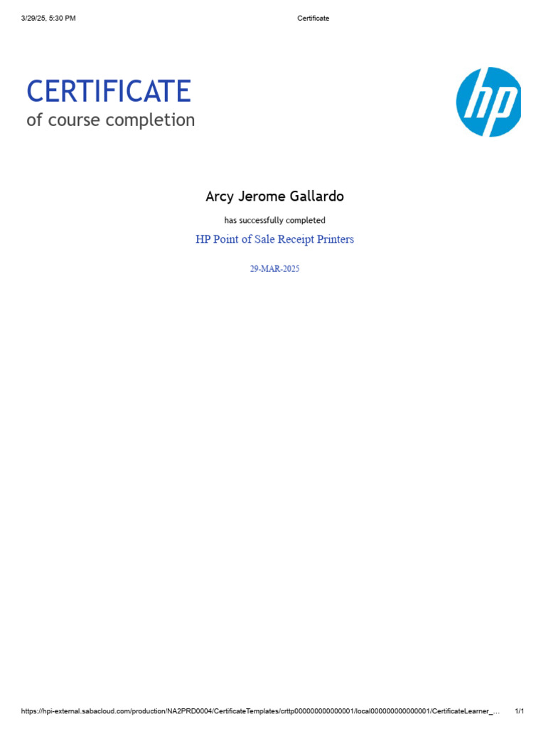 HP Point of Sale Receipt Printers | PDF