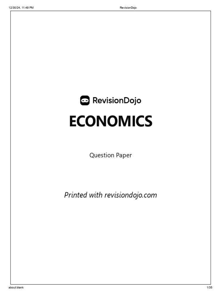 ECO QUESTION | PDF