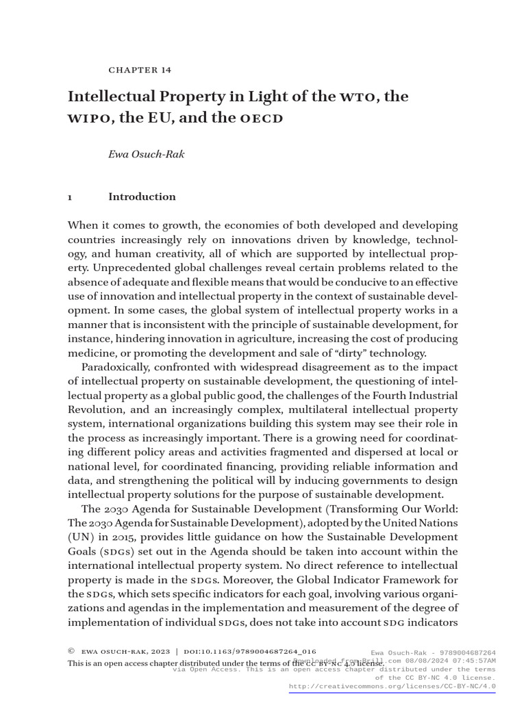 BP000023 | PDF | Intellectual Property | Trips Agreement