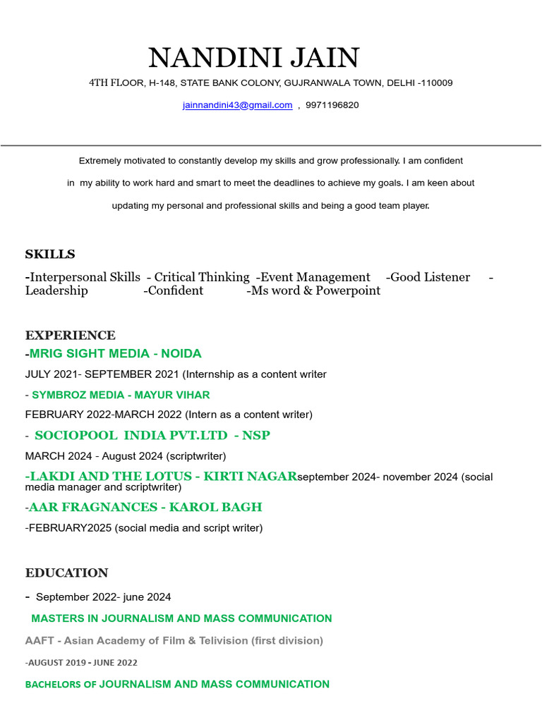 nandini jain resume 2.docx (2) | PDF