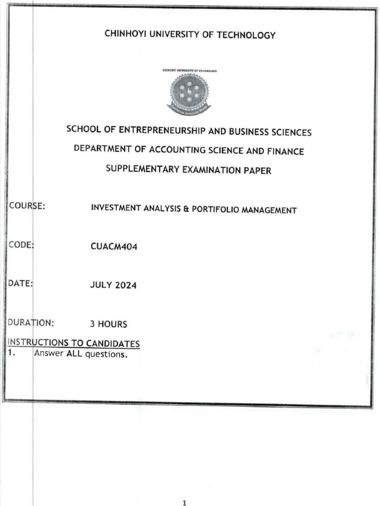 CUACM404 - July 2024 Inter Semester School INTER | PDF