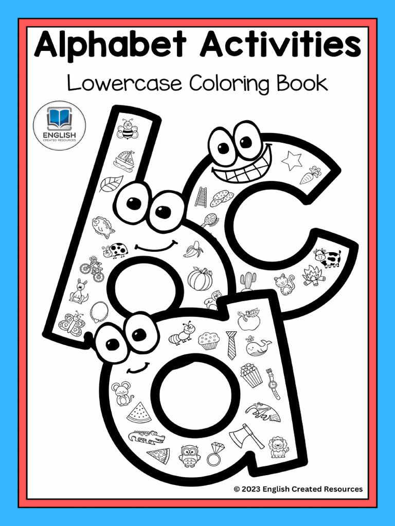 Alphabet Activities Lowercase Copyright 2023 English Created Resources ...
