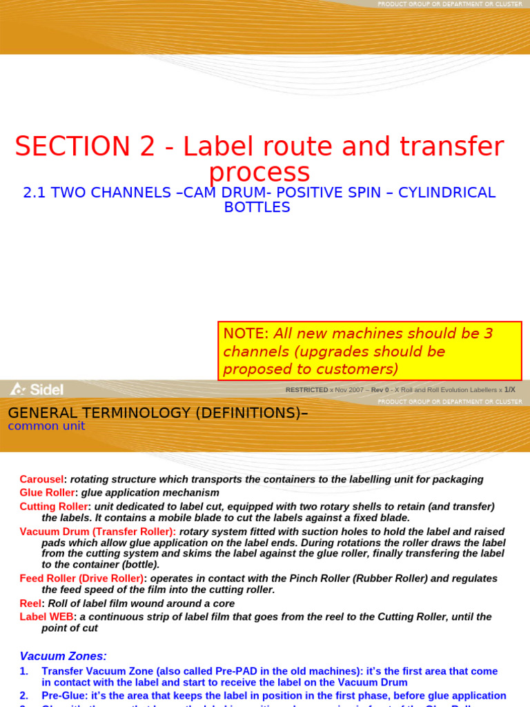 Section2-Label Route and Transfer Process-2 Channels-Positive | PDF | Mechanics | Mechanical ...