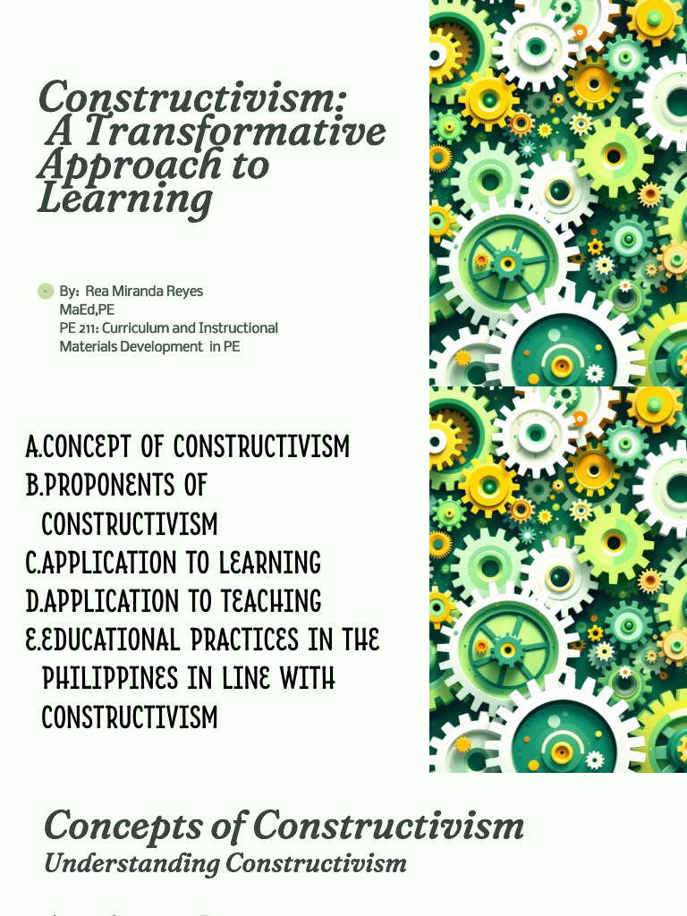 Constructivism in Education Explained | PDF | Constructivism ...