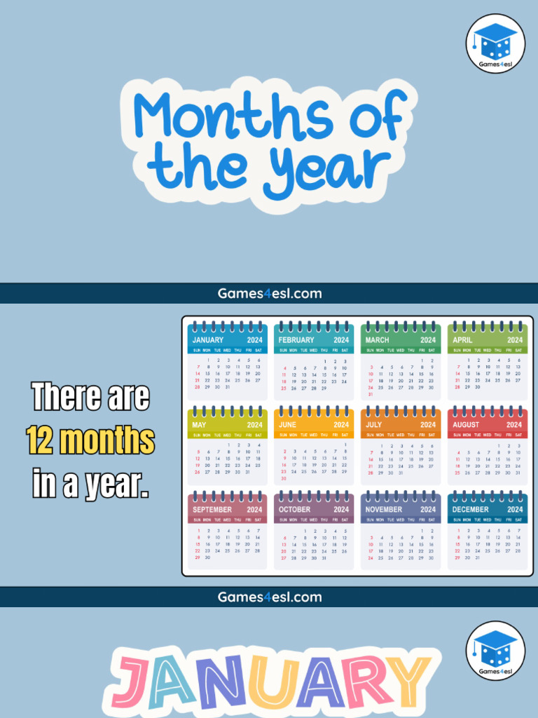 Months of The Year PowerPoint | PDF