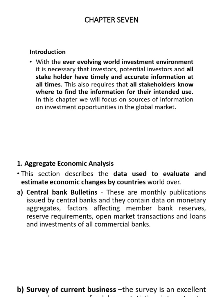 IAPM Chapter 4 - Sources of Information On Global Investment | PDF | Dow Jones Industrial ...