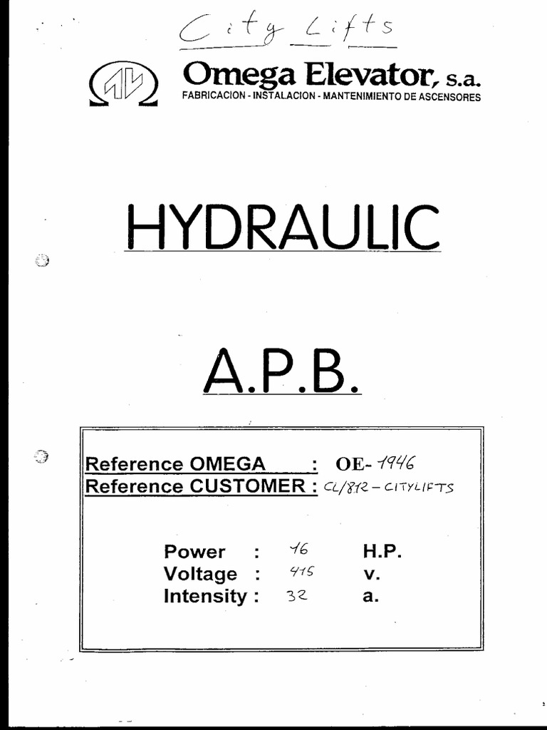 OMEGA HYDRAULIC | PDF