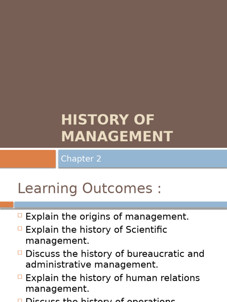 History of Management Theories Explained | PDF | Max Weber | Bureaucracy