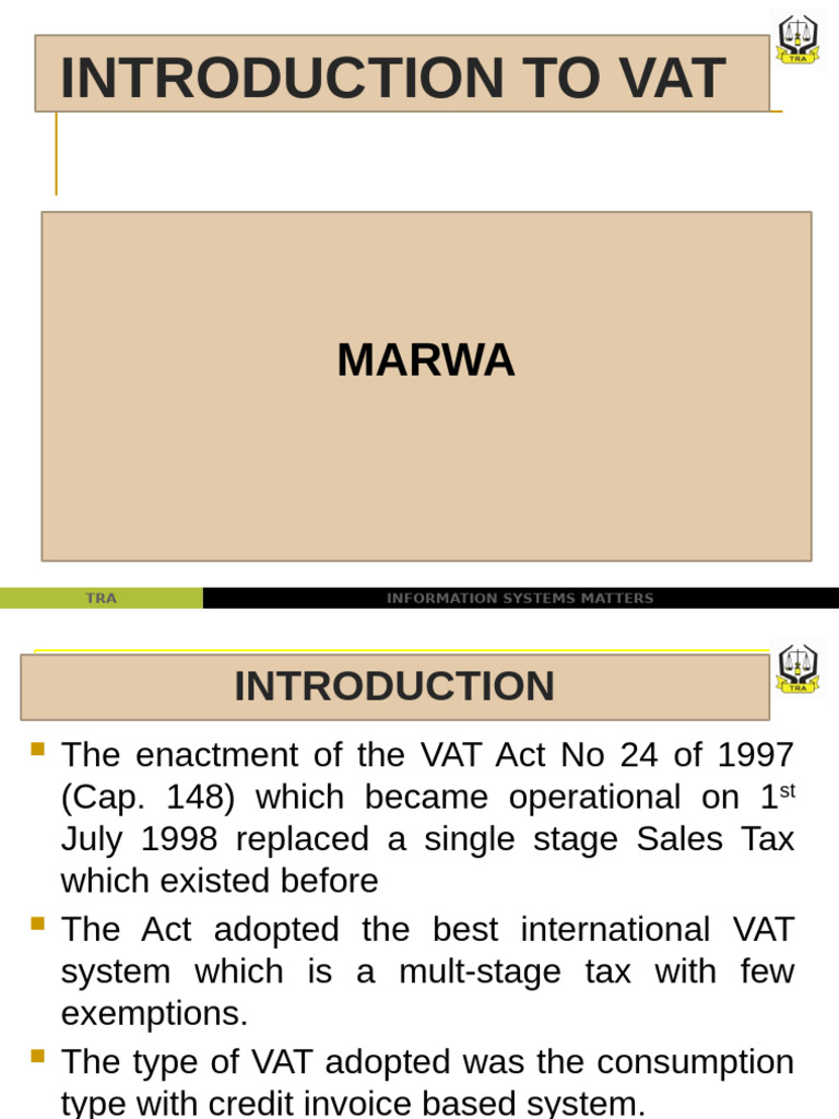 Introduction To VAT-1 | PDF | Value Added Tax | Taxes