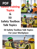 Toolbox Talk Topics - Ferbruary 2025 | PDF