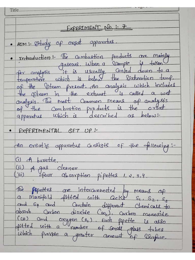 Thermodynamics Experiment 7 | PDF