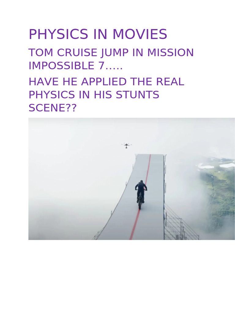 Physics in Movies | PDF