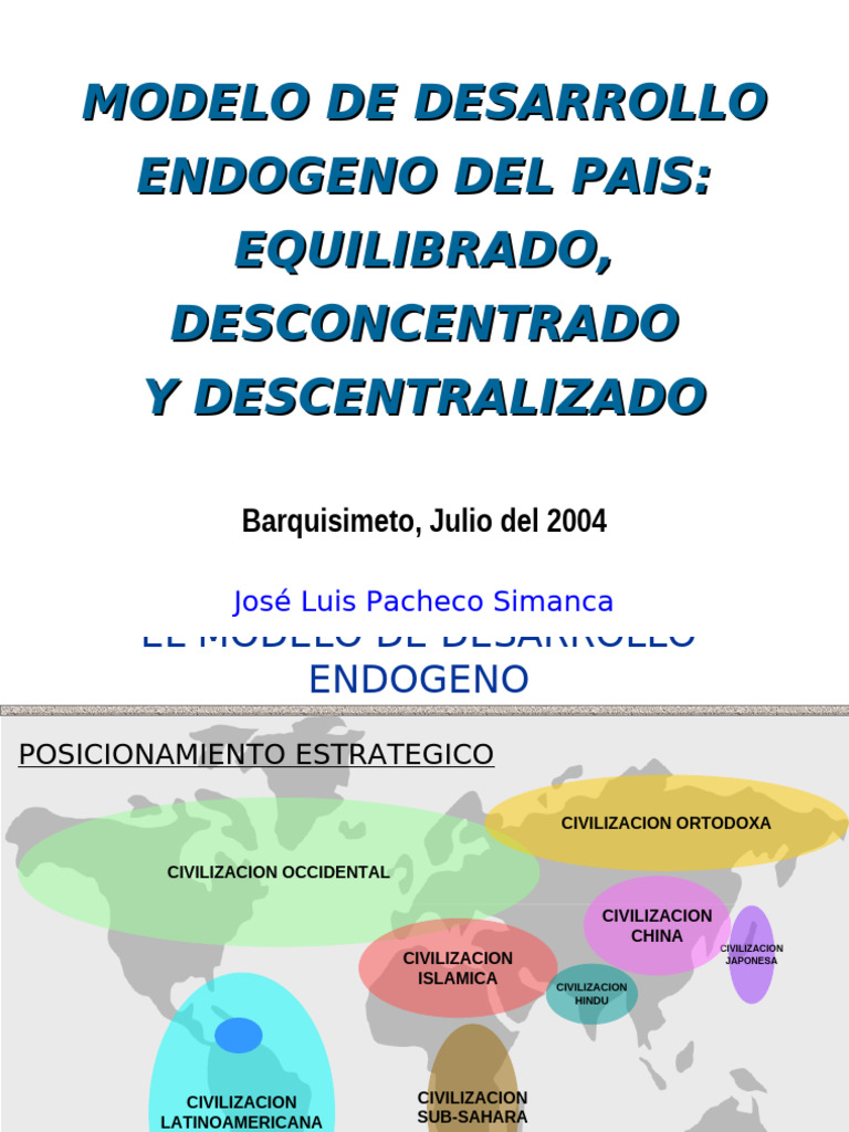 Modelo de Desarrollo Endógeno. Barquisimeto 29-07-04 | PDF | Civilización