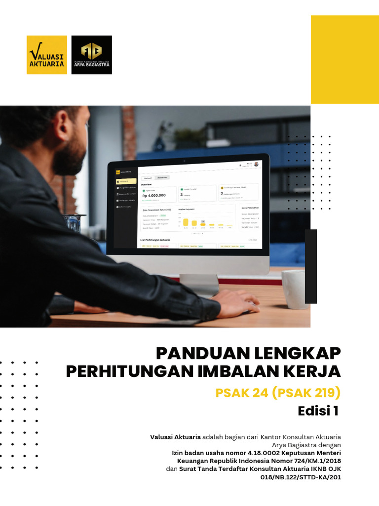 Edisi 1 PANDUAN LENGKAP PERHITUNGAN IMBALAN KERJA PSAK 24 PSAK 219 | PDF