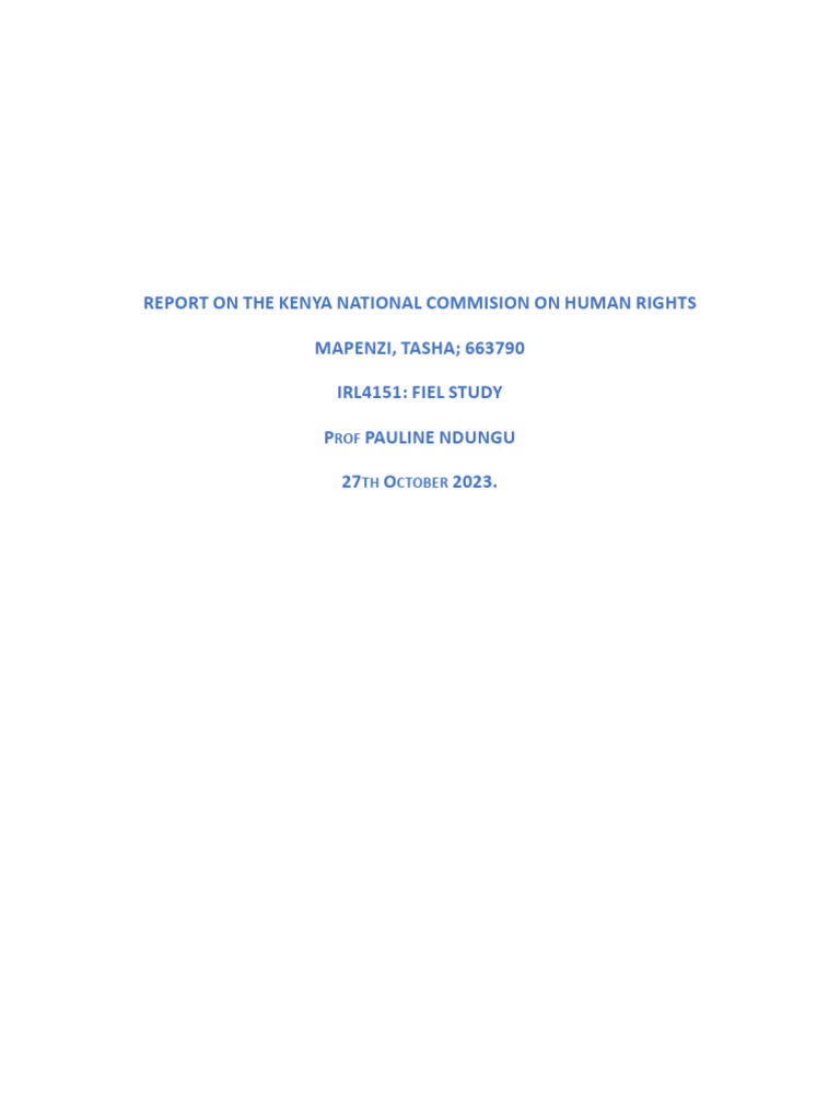 Knchr Review | PDF | Human Rights | Rights