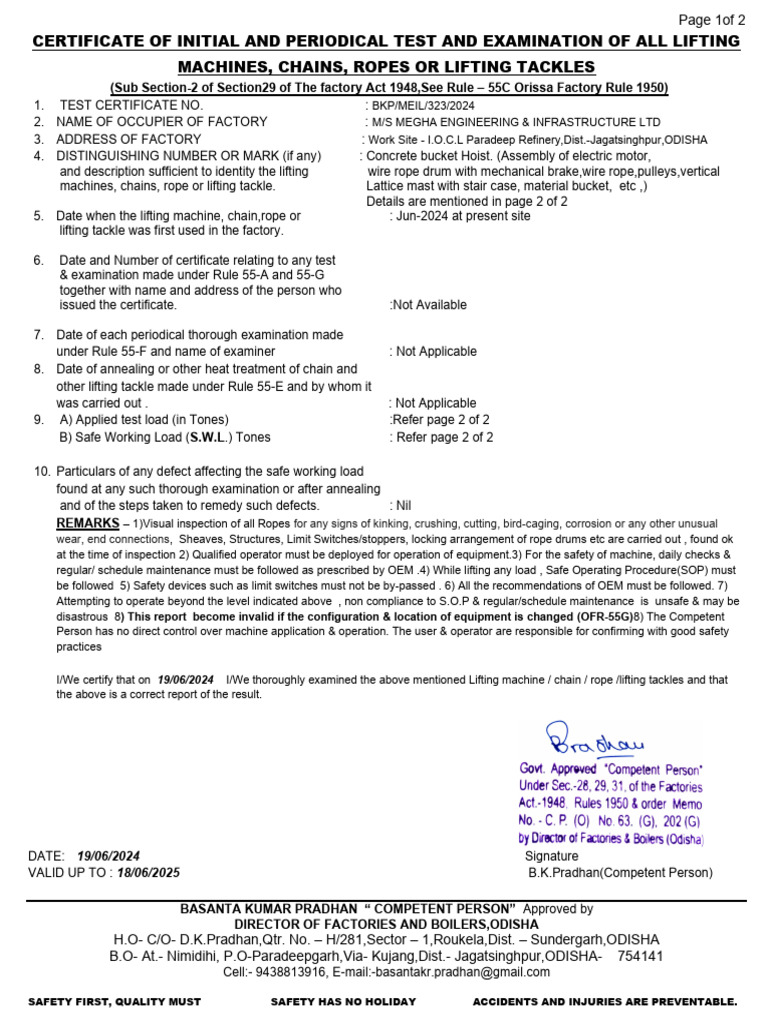 323 Report-Bucket Hoist With Stail Case | PDF | Manufactured Goods