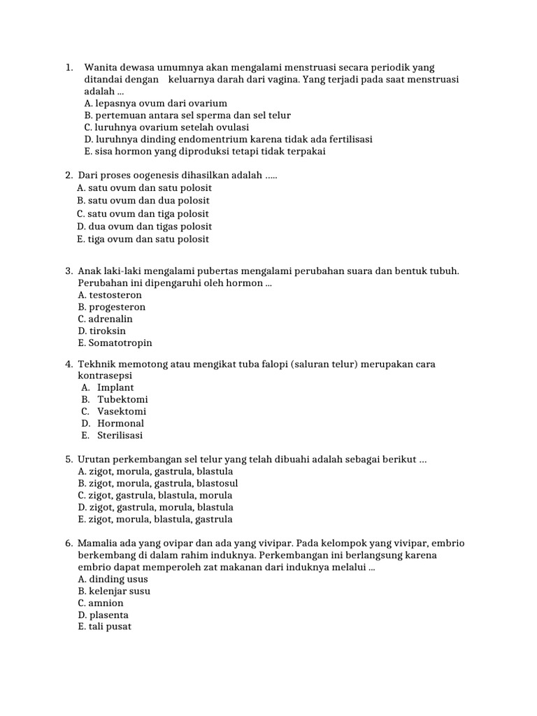 Latihan Soal Biologi #2 | PDF