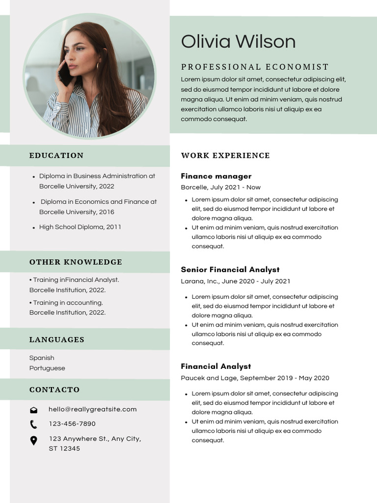 White Simple Professional Economist CV Resume PDF | PDF | Economies ...