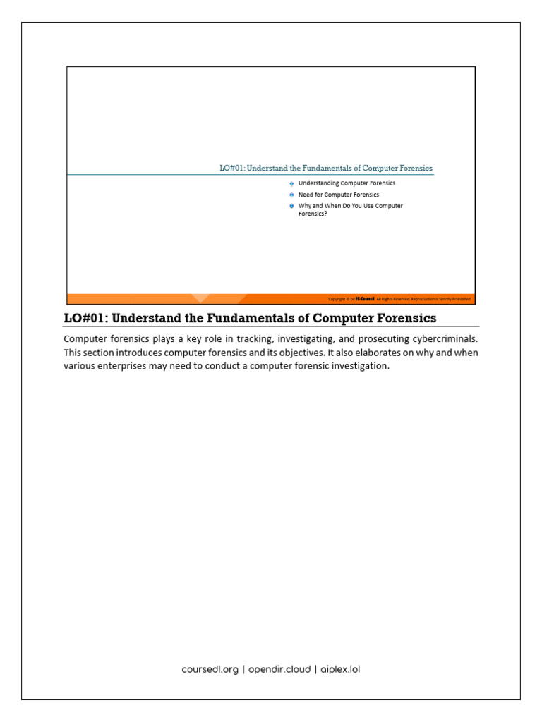 Module01 3 8 | PDF | Computer Forensics | Cybercrime