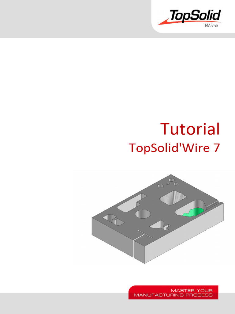 TopSolid'Wire 7.19 Tutorial | PDF | Machining | Icon (Computing)