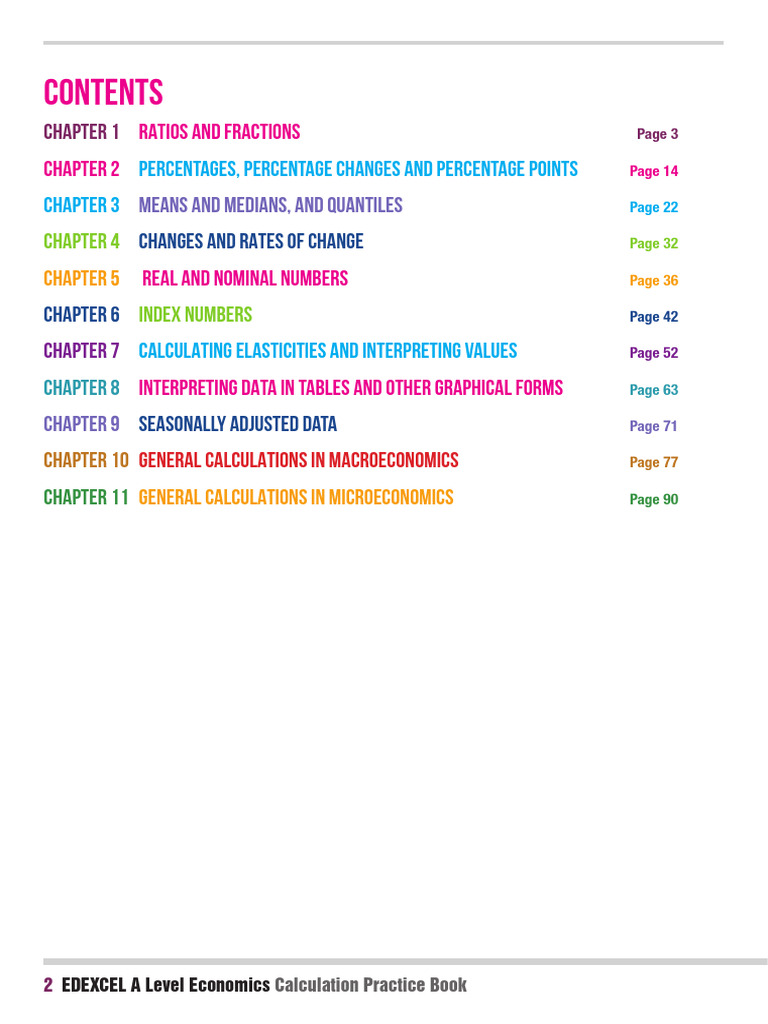 Edexcel Econ Calc Book Sample | PDF | Gross Domestic Product | Economics