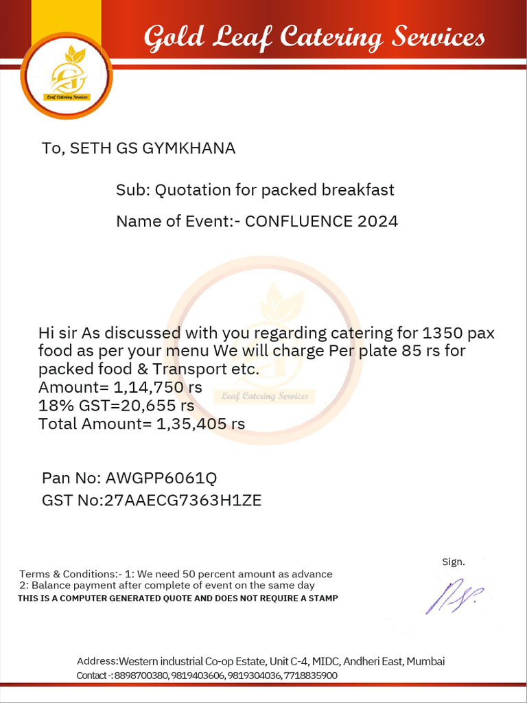 Breakfast Quotation PDF | PDF