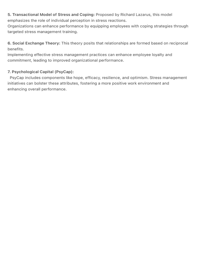 Transactional Model of Stress and Coping | PDF