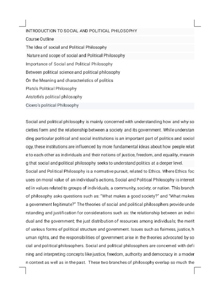 Introduction On Political Philosophy-1 - Phoenix | PDF