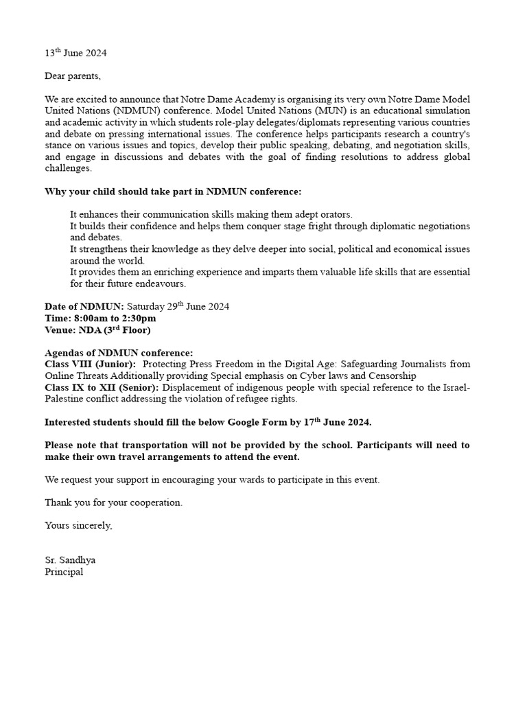 Ndmun - 2024-25 | PDF