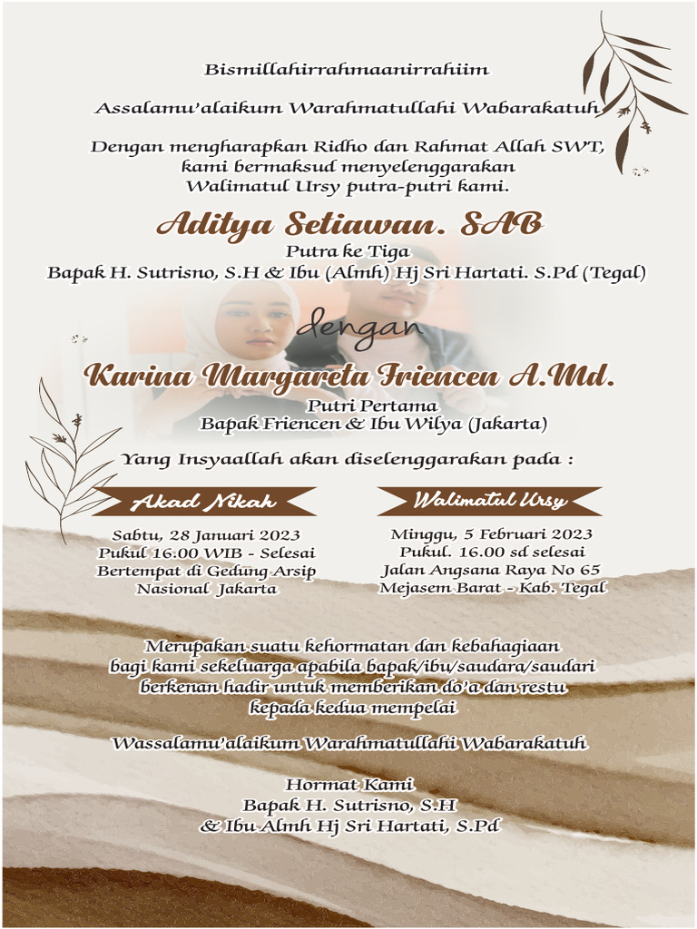 Dengan: Aditya Setiawan. SAB Aditya Setiawan. SAB | PDF