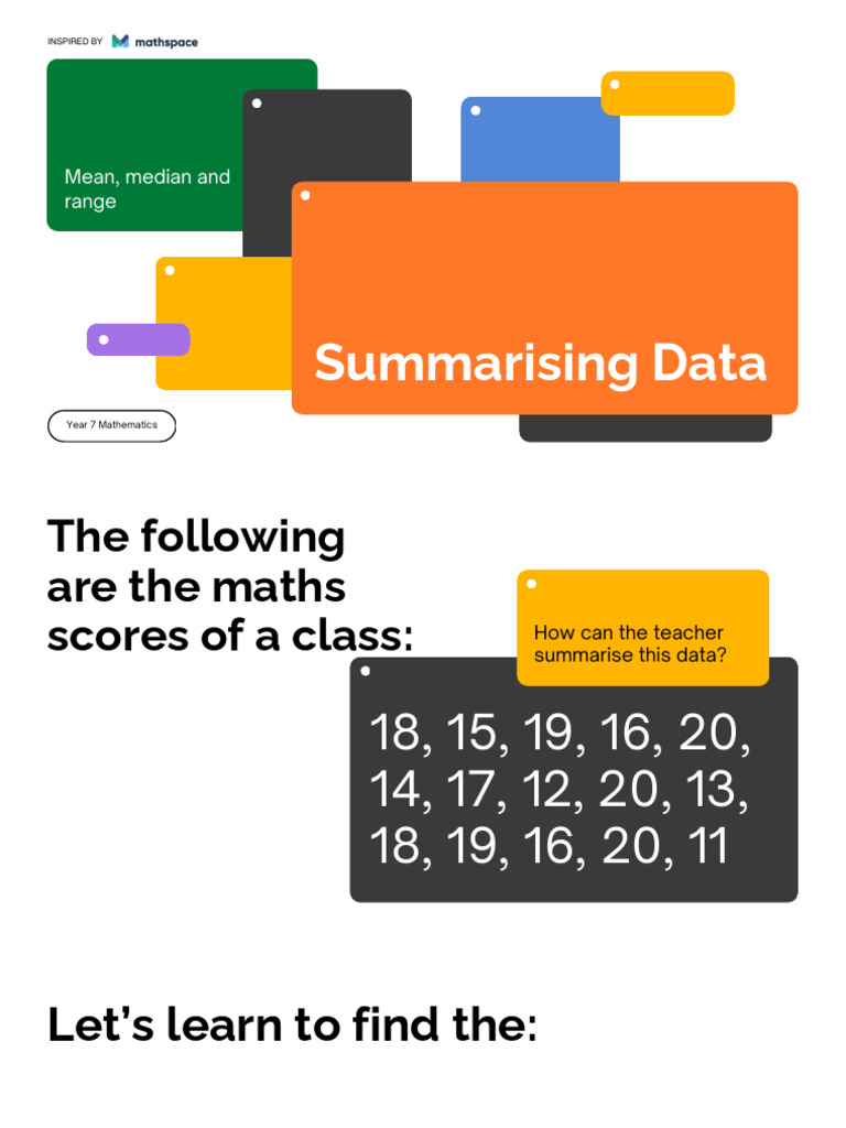 Summarising Data Mean, Median and Range Education Presentation in White Red_20250331_220737_0000 ...