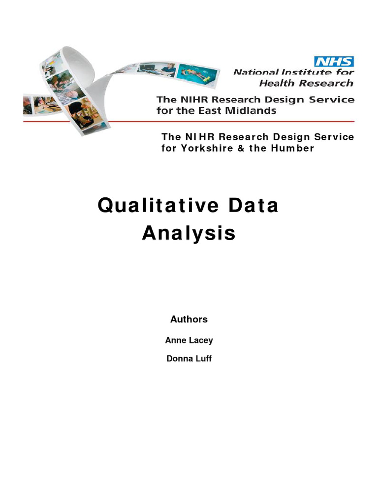 Qualitative Data Analysis The NIHR Resea | PDF | Qualitative Research | Analysis